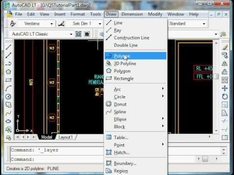 Quantity Surveying In AutoCad - Design Presentation